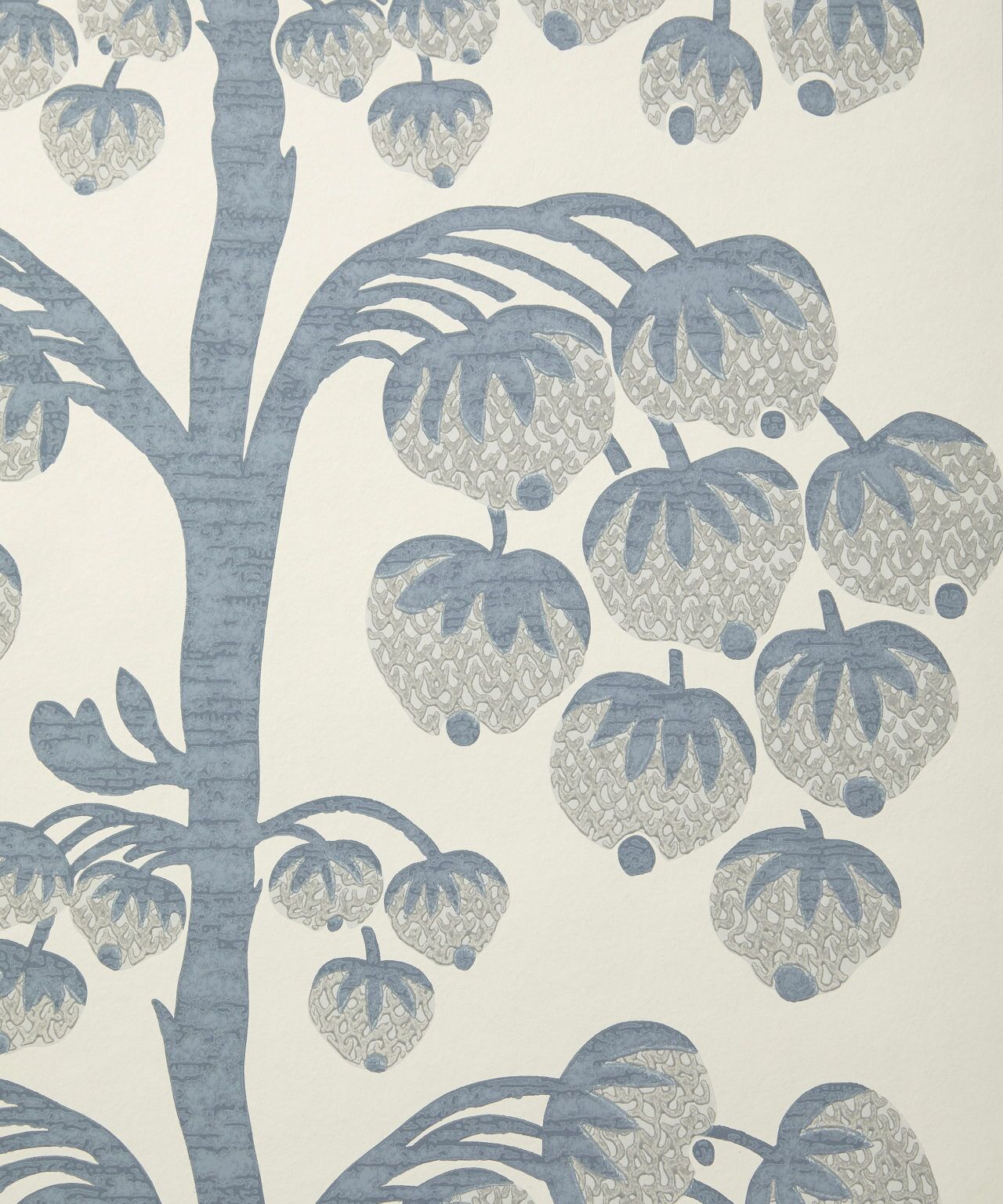 Berry Tree Wallpaper in Lapis | Liberty Fabrics